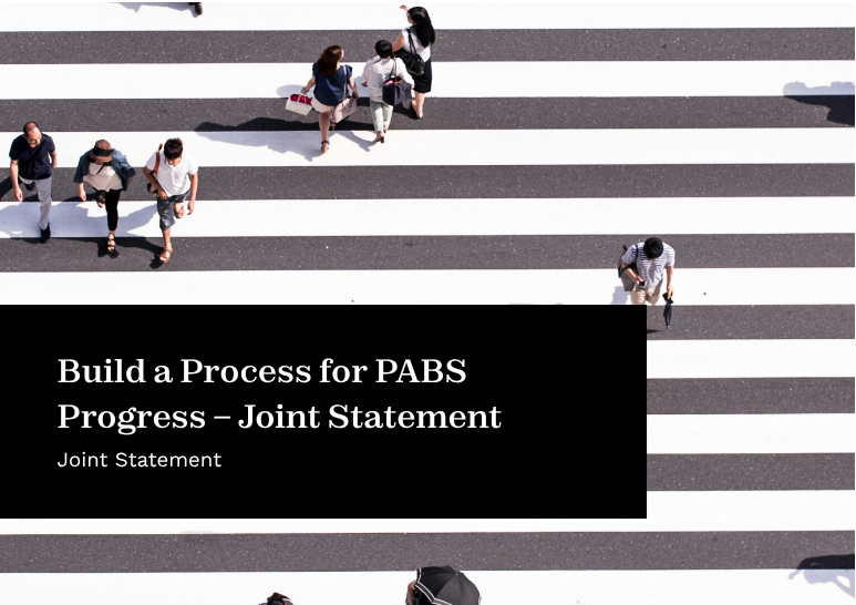 Build a Process for PABS Progress – Joint Statement - rani